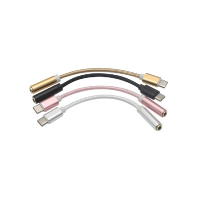 4pcs Mobile Phone Audio Cable Type-C to 3.5mm Interface Stereo Audio ...