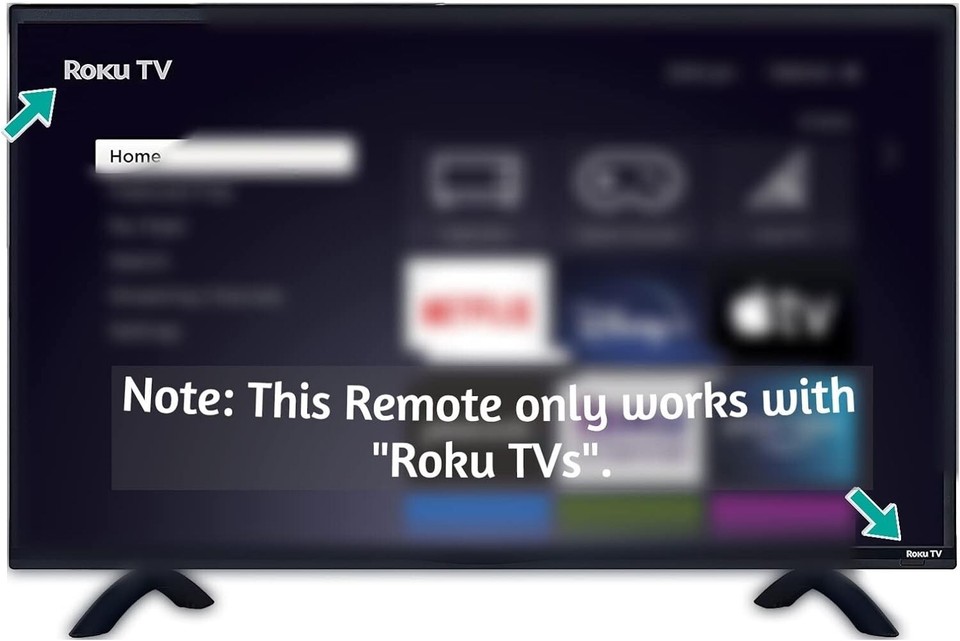 Original ONN Roku TV Remote Control Netflix/Disney Plus/Apple TV+/HBO ...