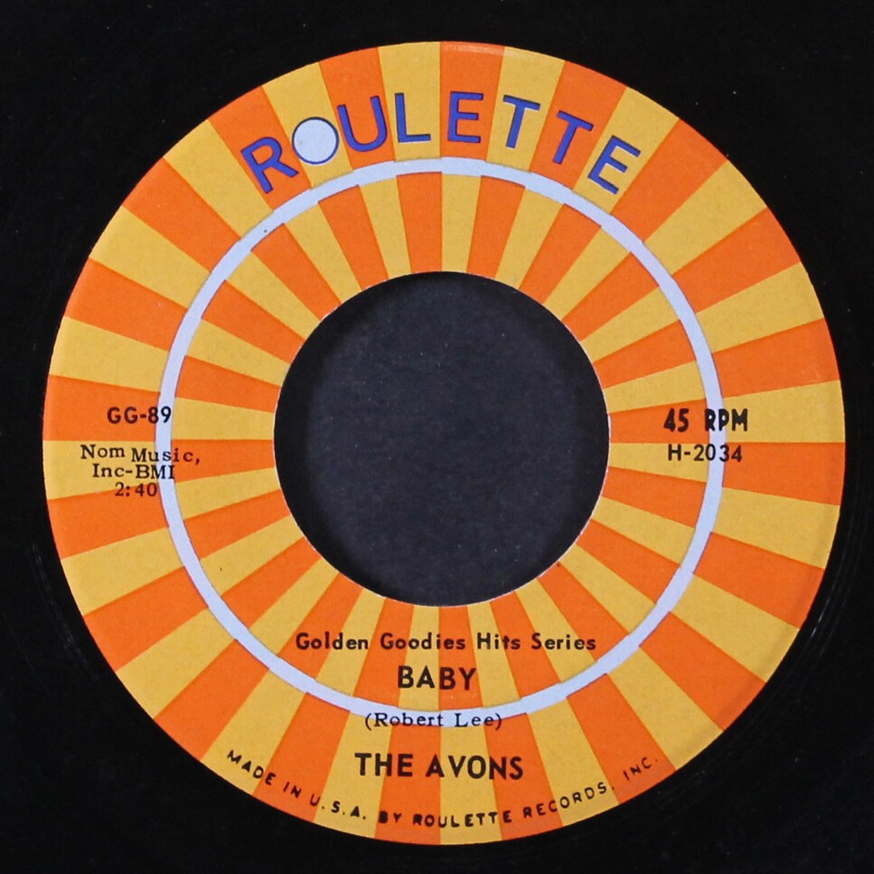 AVONS: baby / bonnie ROULETTE 7" Single 45 RPM | eBay