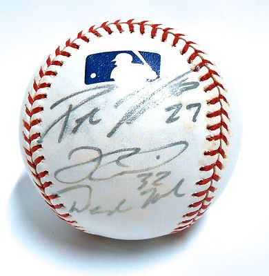 DEANGELO MACK Pat Venditte Trenton Thunder Auto Autographed Signed ball ...