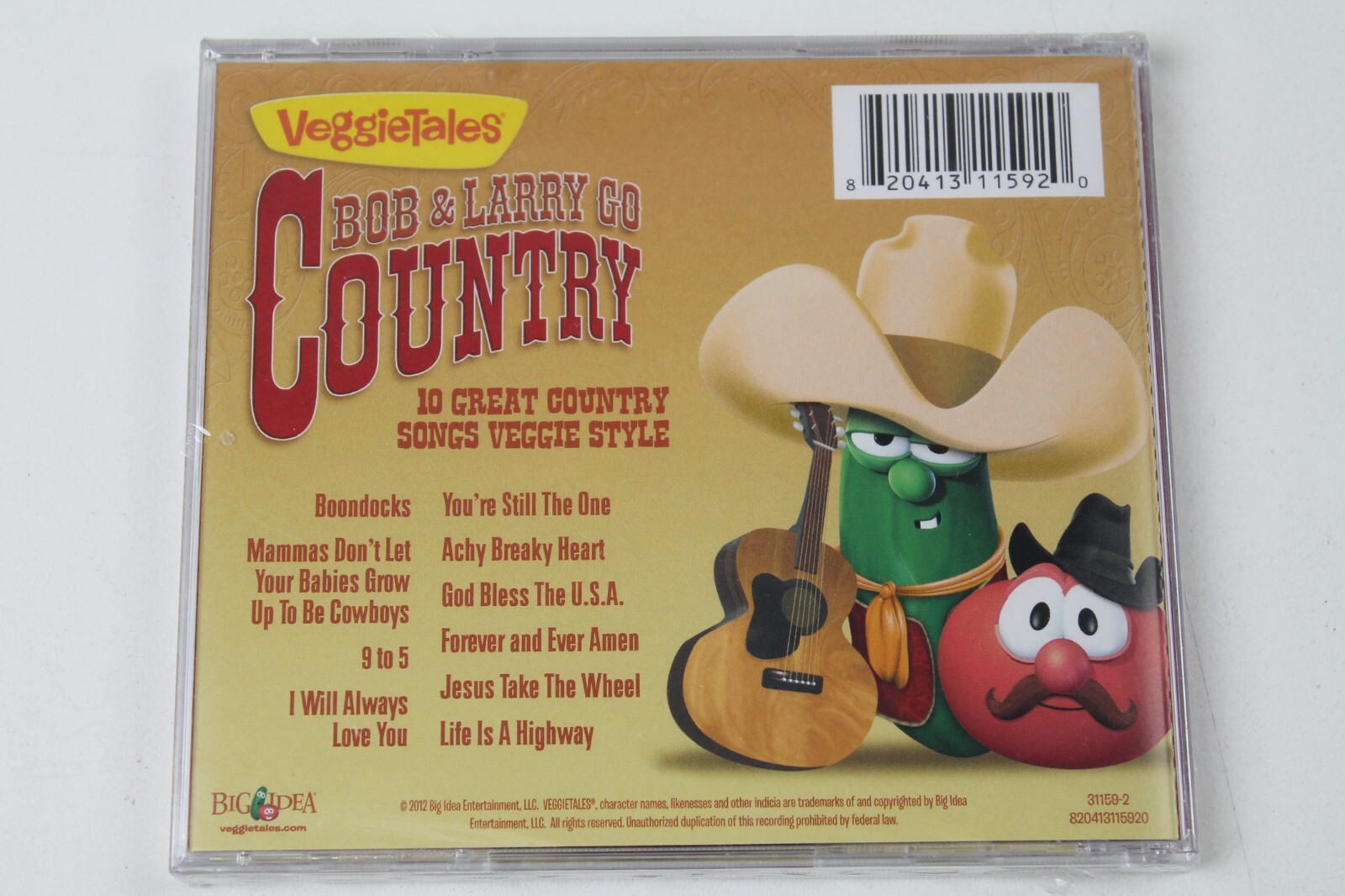 Bob & Larry Go Country by VeggieTales (CD, Oct-2012, Big Idea Records ...