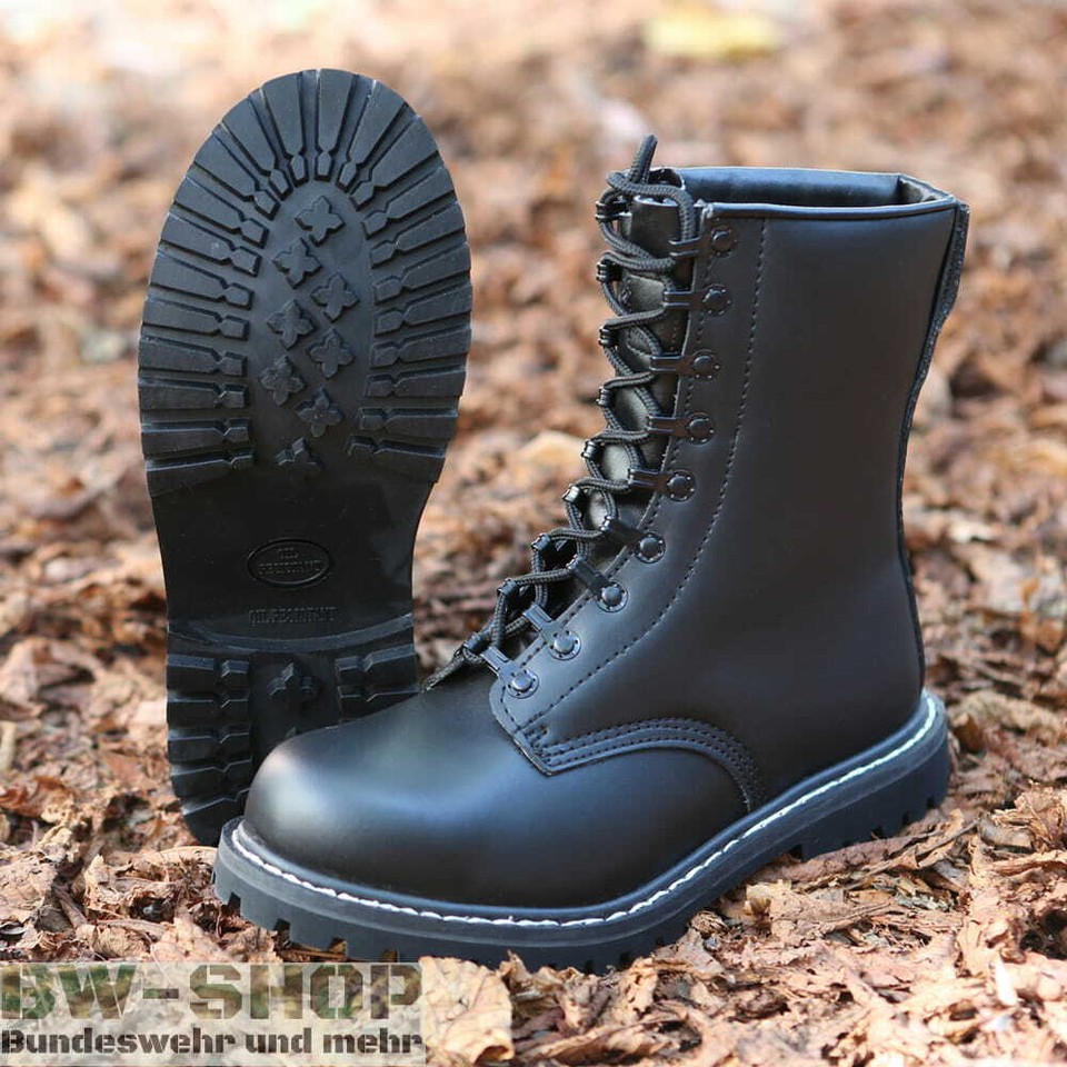 BUNDESWEHR SPRINGERSTIEFEL PARA MIT STAHLKAPPE BW KAMPFSTIEFEL OUTDOOR ...