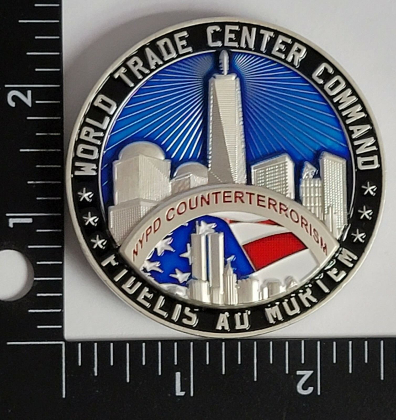 NYPD COUNTERTERRORISM BUREAU WORLD TRADE CENTER COMMAND CHALLENGE COIN ...