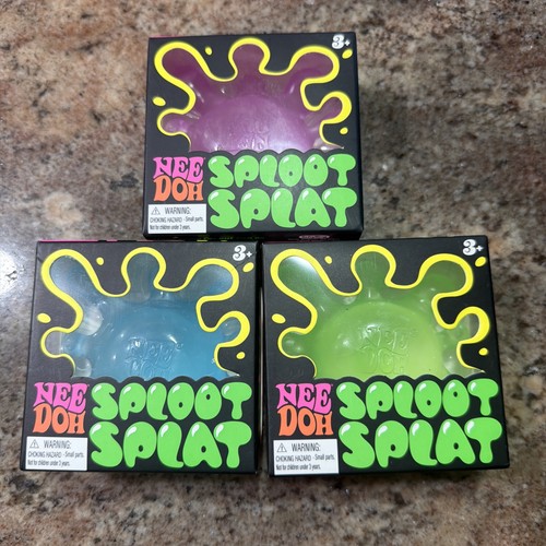 NeeDoh Sploot Splat Combo! ALL THREE COLORS! Blue, Green And Purple ...