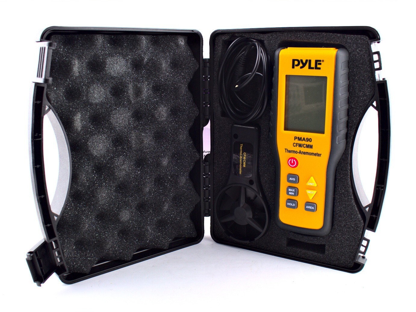 "Pyle PMA90 Digital Anemometer / Thermometer for Air Velocity, Air Flow ...