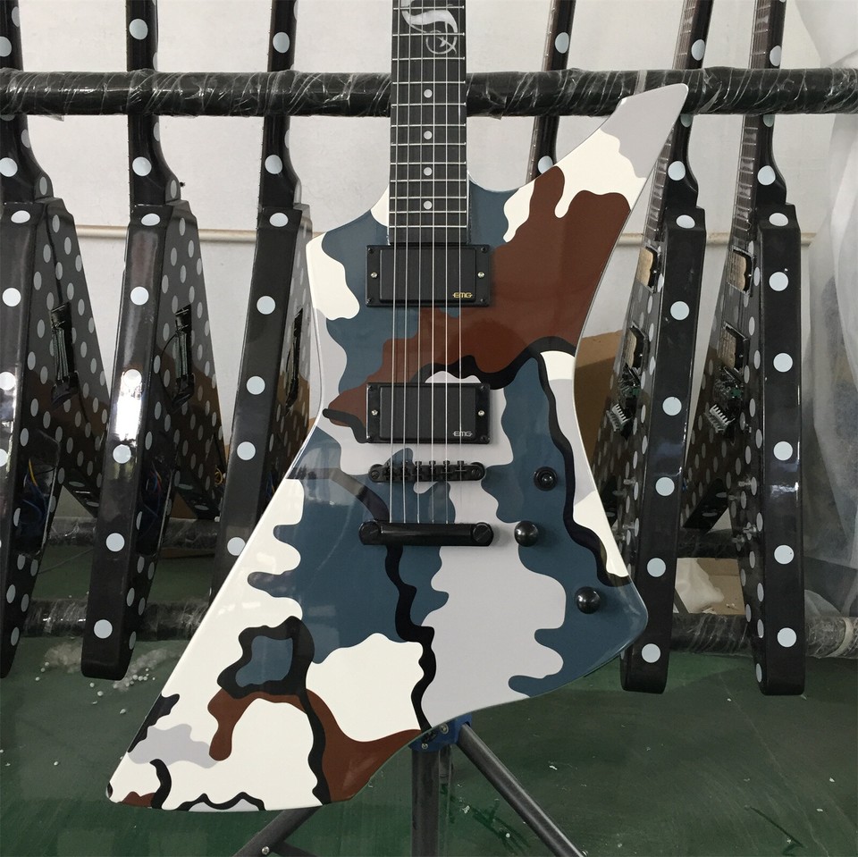 James Hetfield Snakebyte Explorer Electric Guitar HH Pickups Snake ...