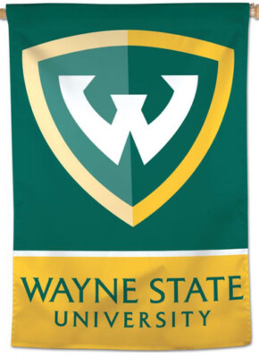 WAYNE STATE UNIVERSITY WARRIORS Official NCAA Team Logo 28x40 WALL ...
