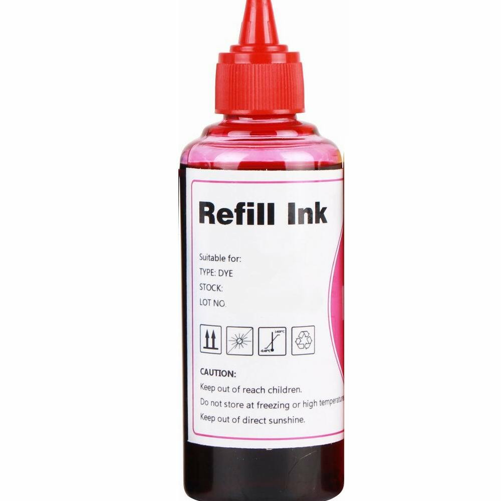100 ml (4 oz) Premium Magenta refill ink for all hp epson eco tank ...