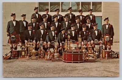 Clan Mac Farlane Pipe Band St Catharines Ontario Canada Chrome Postcard ...
