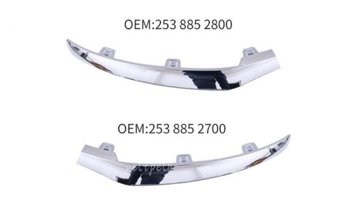 Pair Front Bumper Molding Cover Trim For 2017-2018 Mercedes Benz X253 ...