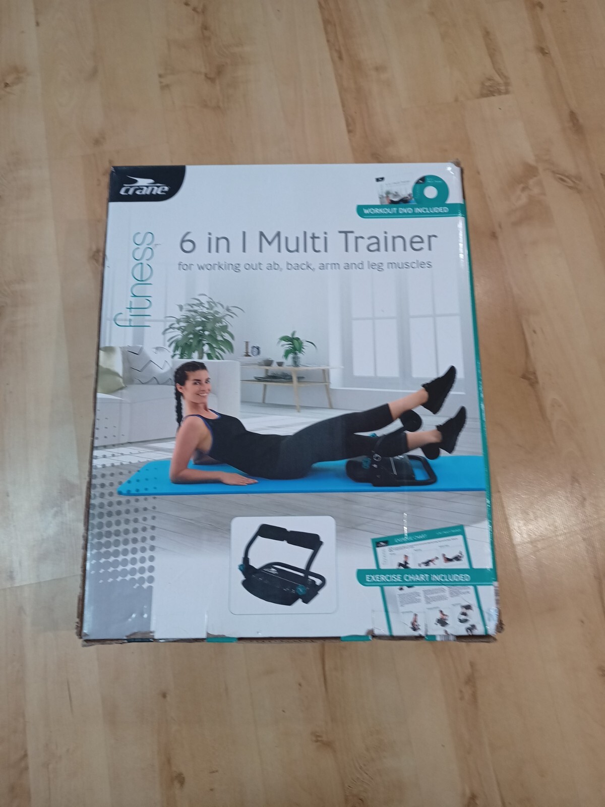 CRANE 6 IN 1 MULTITRAINER FITNESS EQUIPMENT GREEN BLACK WITH DVD for ...