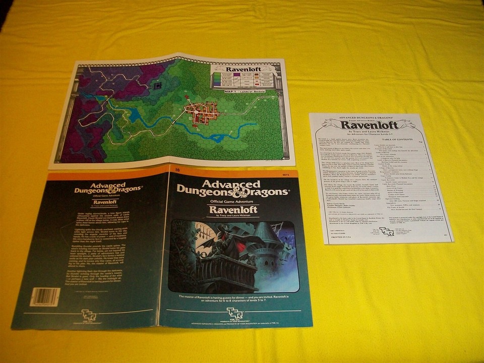 I6 RAVENLOFT DUNGEONS & DRAGONS AD&D TSR 9075 - 2 MODULE TRACY & LAURA ...