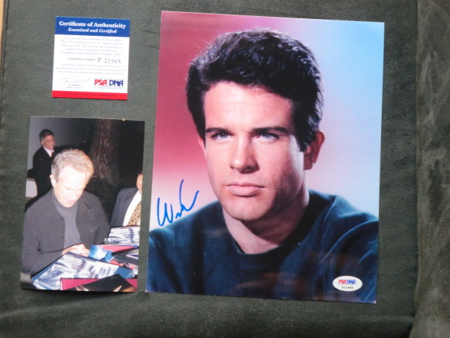 Warren Beatty Rare! signed 8x10 autographed photo PSA/DNA cert PROOF ...