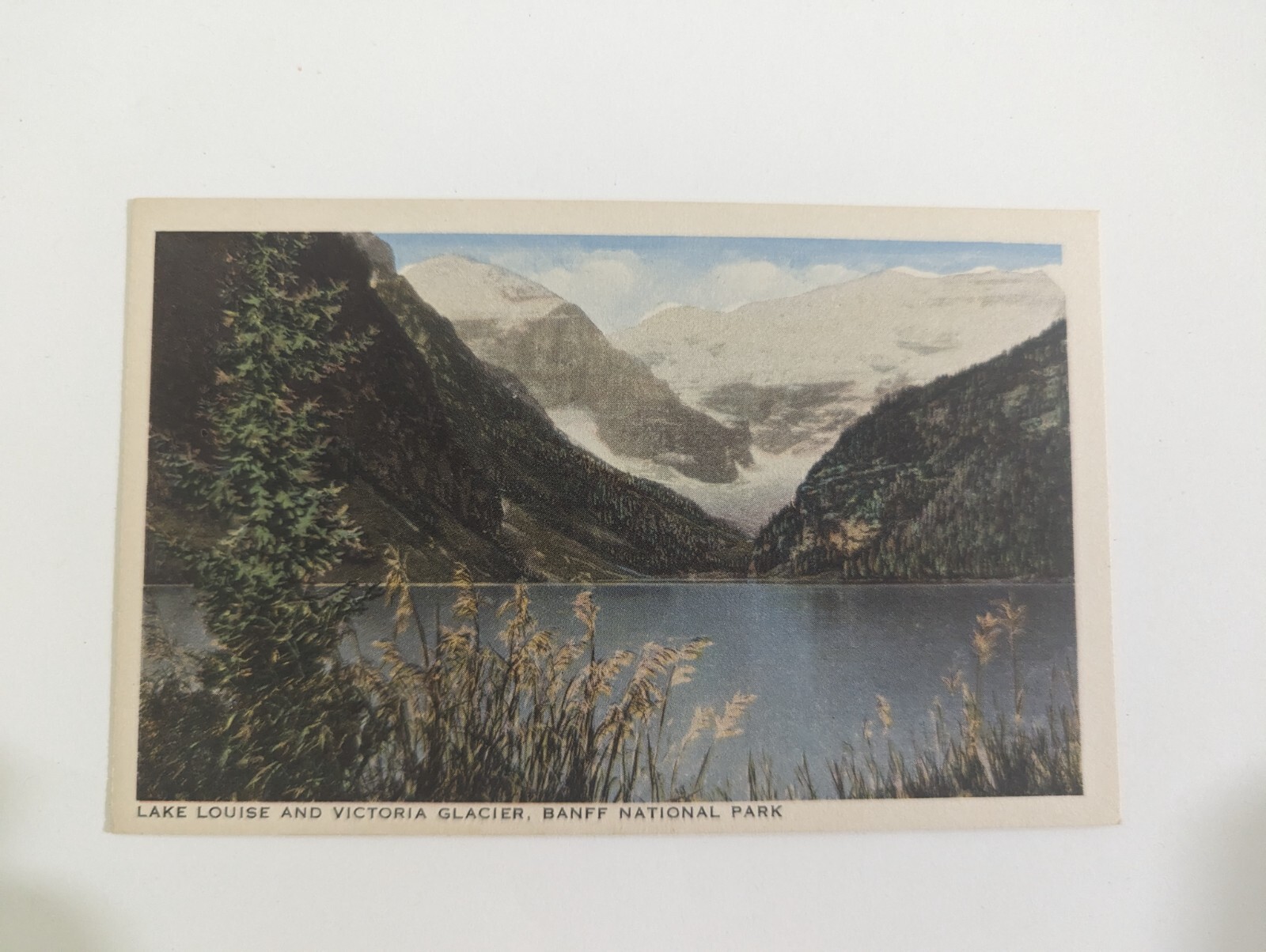 Vintage Postcard Lake Louise Victoria Glacier Banff Byron Harmon CPR ...