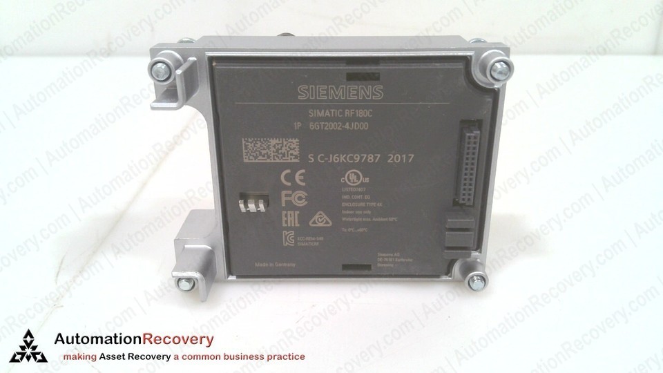 SIEMENS 6GT2002-4JD00, SIMATIC RF180C - RFID ETHERNET CONNECTION BLOCK ...