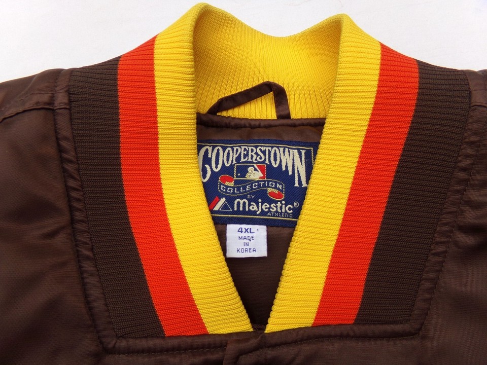 Vintage San Diego Padres HUGE Majestic Cooperstown Collection 4XL ...