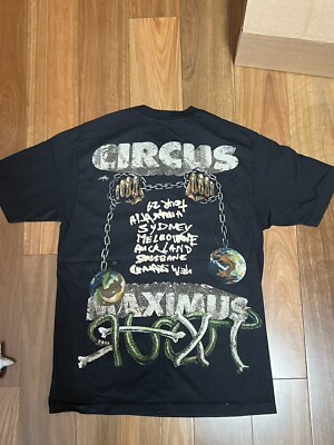 Travis Scott Australia Exclusive Utopia Circus Maximus Tour Merch Tee ...