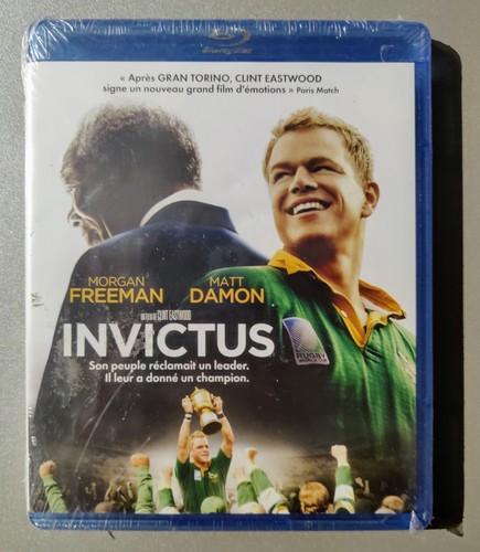 Invictus, Morgan Freeman, Matt Damon (Rugby) Blu-ray & Digital ...
