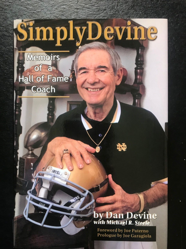 Dan Devine Notre Dame coach '77 National Championship signed book ...