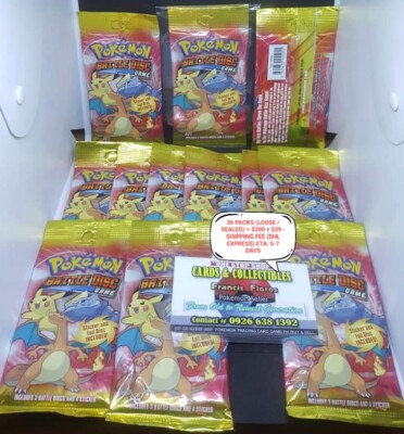 Pokemon Battle Disc Game - PIKACHU, CHARIZARD (SEALED) YEAR 2011 / "36 ...