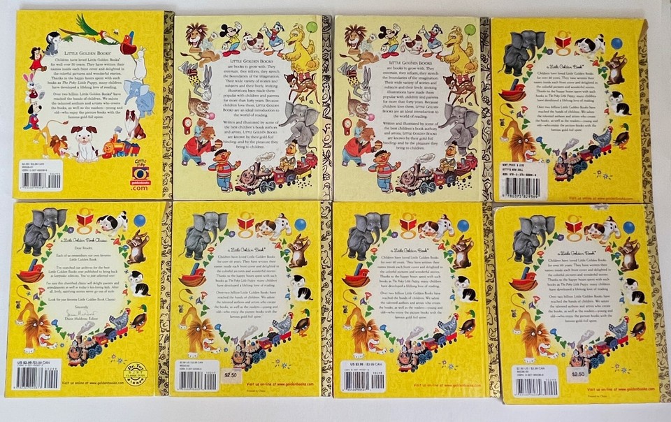 8 Little Golden Books 1970 - 2002 Scuffy Poky Puppy Counting Kitty's ...