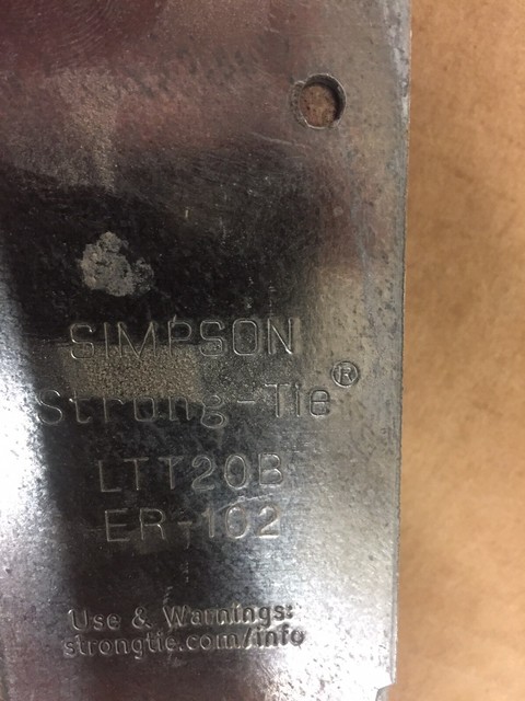 Simpson Strong-tie LTT20B Light Tension Tie Set of 6 for sale online | eBay