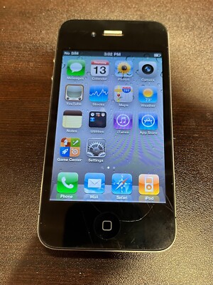 iOS 4 Rare Apple iPhone 4 A1332 AT&T Black 16GB Smartphone Tested | eBay