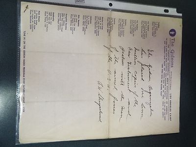 The Gideon's Letterhead from 1940's | eBay