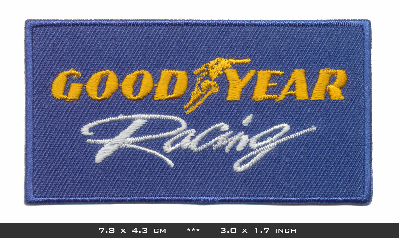 GOODYEAR Patch Embroidered Sew Iron Cars Motorsports Racing Tire Rubber ...