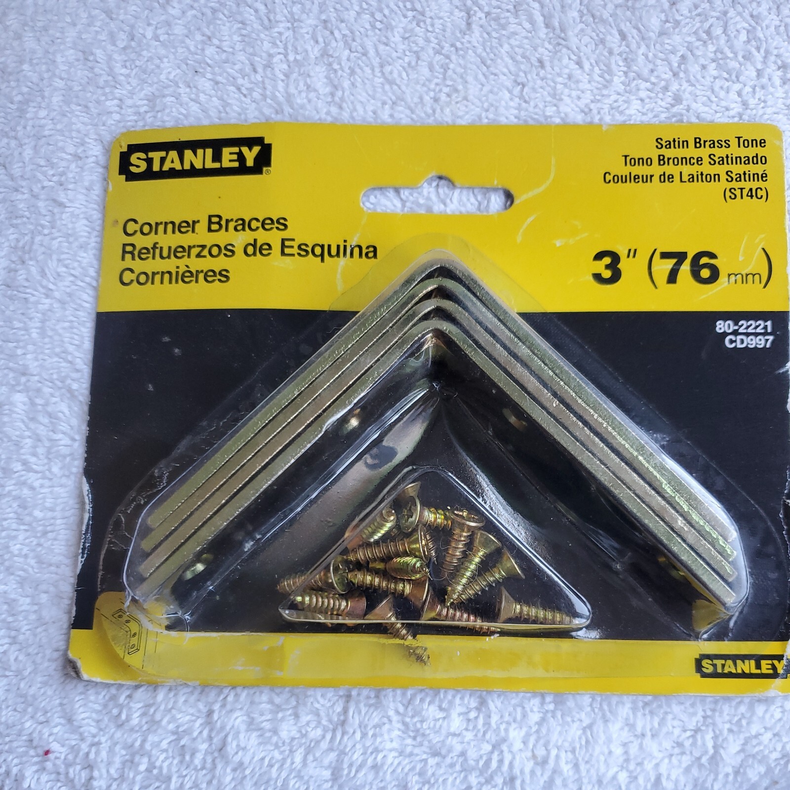 Brace CNR 3in 3/4in STL Cd997 Stanley Hardware Corner Braces 802221 ...