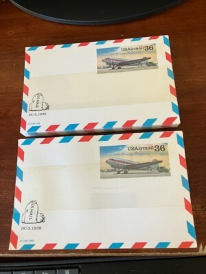 Ninety New US Airmail Postcards 36 Cent Airplane USPS 1988 | eBay