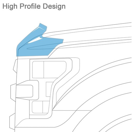 Stampede US American Flag Bug Shield Hood Deflector for 14-15 Silverado ...
