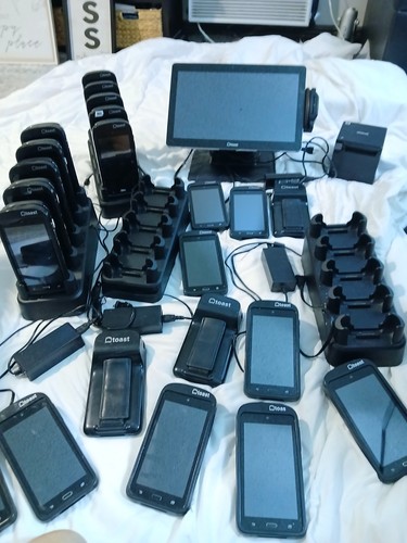 Toast POS System SET COMPLETE BUNDLE W/ 20 handheld GO 1 (tg100) 4 ...