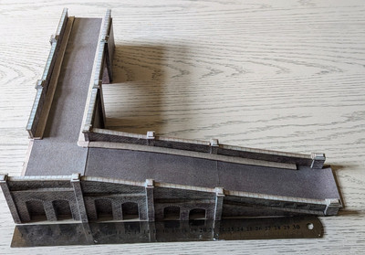 n gauge incline ramp with double track bridge | eBay