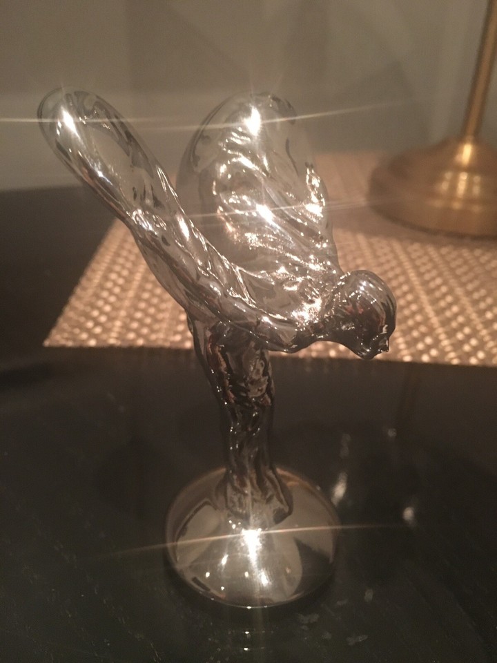 GENUINE Rolls Royce Spirit Of Ecstasy Flying Lady Ghost Wraith Dawn ...