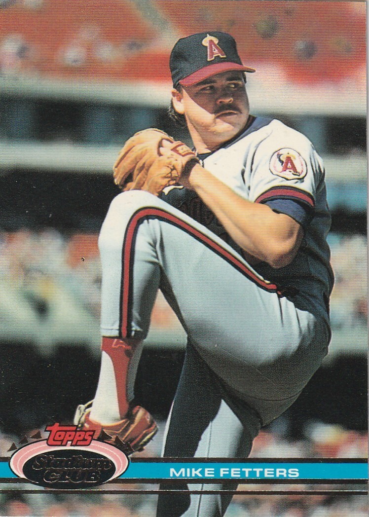 FREE SHIPPING-MINT-1991 Topps Stadium Club Mike Fetters #228 ANGELS ...