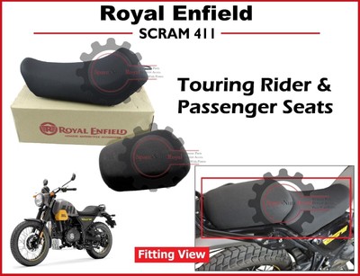 Royal Enfield "Scram 411cc" "Touring Rider Seat" avec "Passenger Seat ...