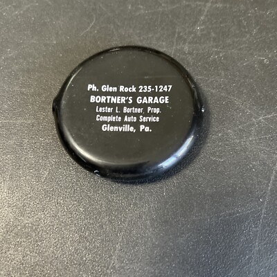 Vntg Advertising Rubber Change pouch Bortners Garage Grenville Pa | eBay