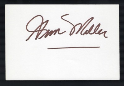 Ann Miller signed autograph 4"x 6" card actor Singer, Dancer and ...
