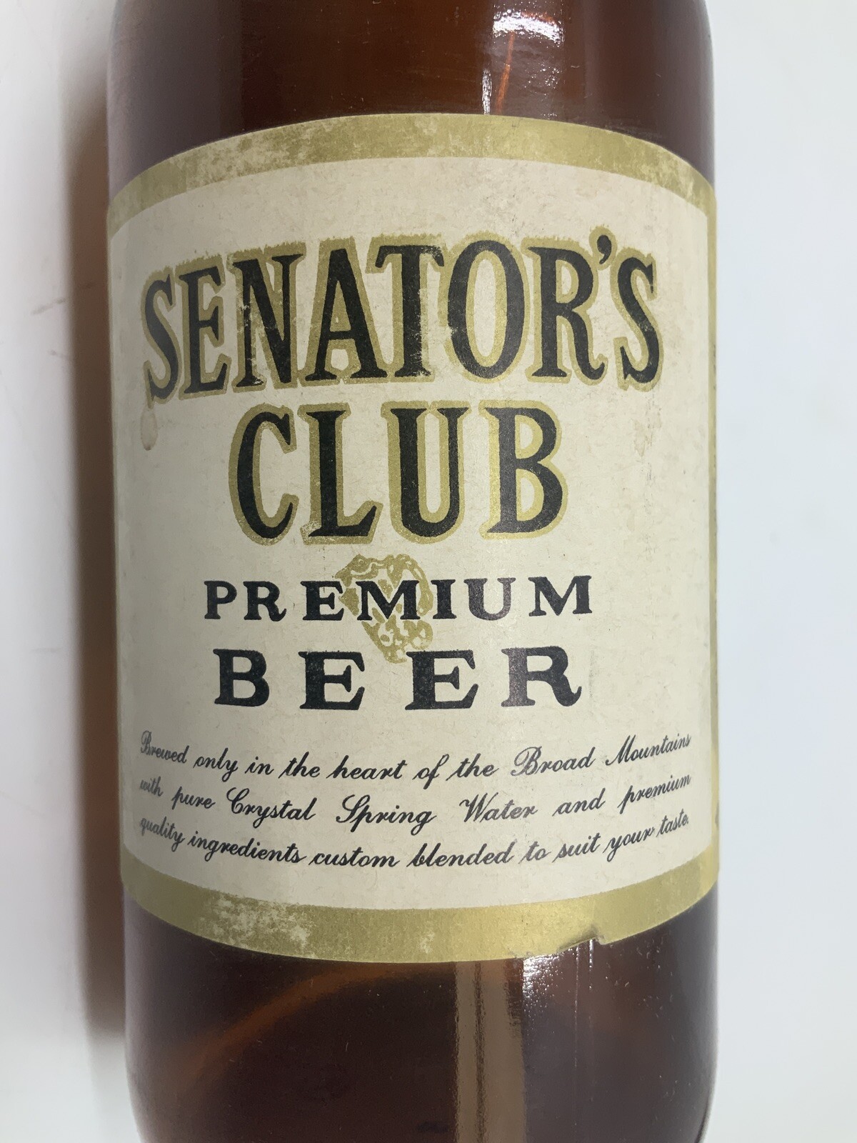 SENATOR’S CLUB Premium Beer Bottle 16oz Columbia Brewing Co. Shenandoah ...