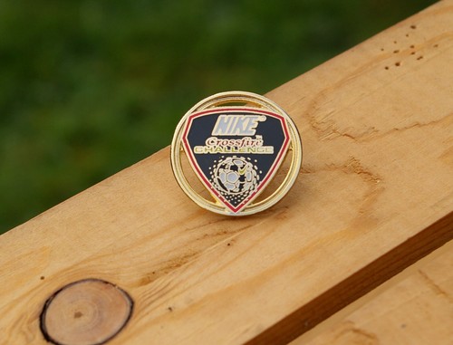 Nike Crossfire Challenge Gold Tone Metal & Enamel Lapel Pin Pinback | eBay