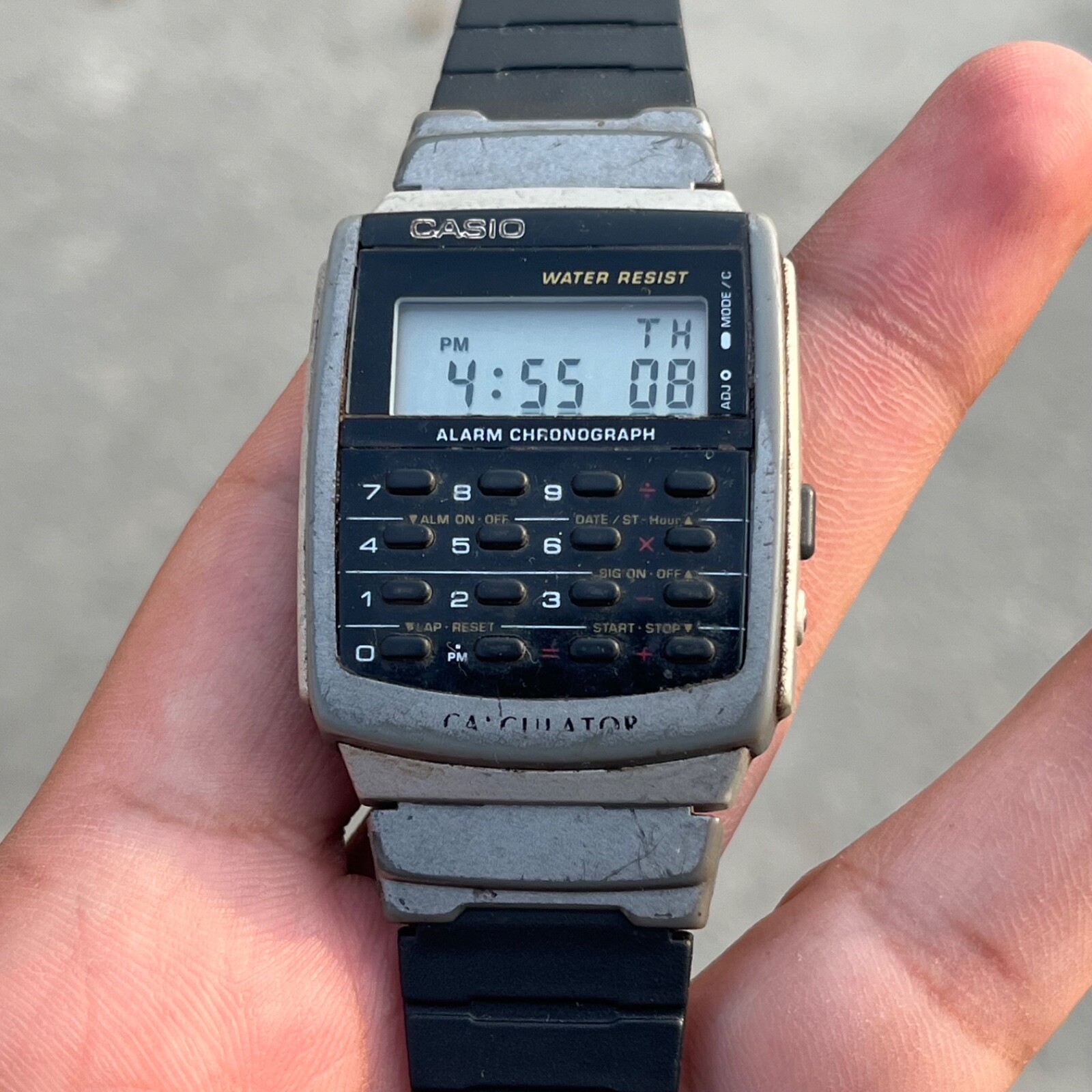 Vintage Casio Calculator Digital Watch Made in japan men’s watch CA-56 ...
