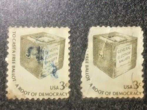 1584 Stamp 1977 3c Ballot Box For Everyone To Cast Free Vote A Root of ...