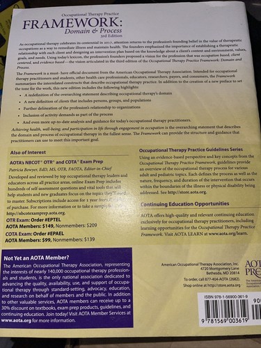 Occupational Therapy Practice Framework : Domain and Process by ...