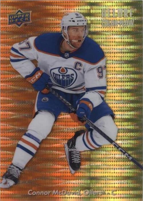 2023-24 Upper Deck Allure - Color Flow Connor McDavid #CF-1 Orange ...