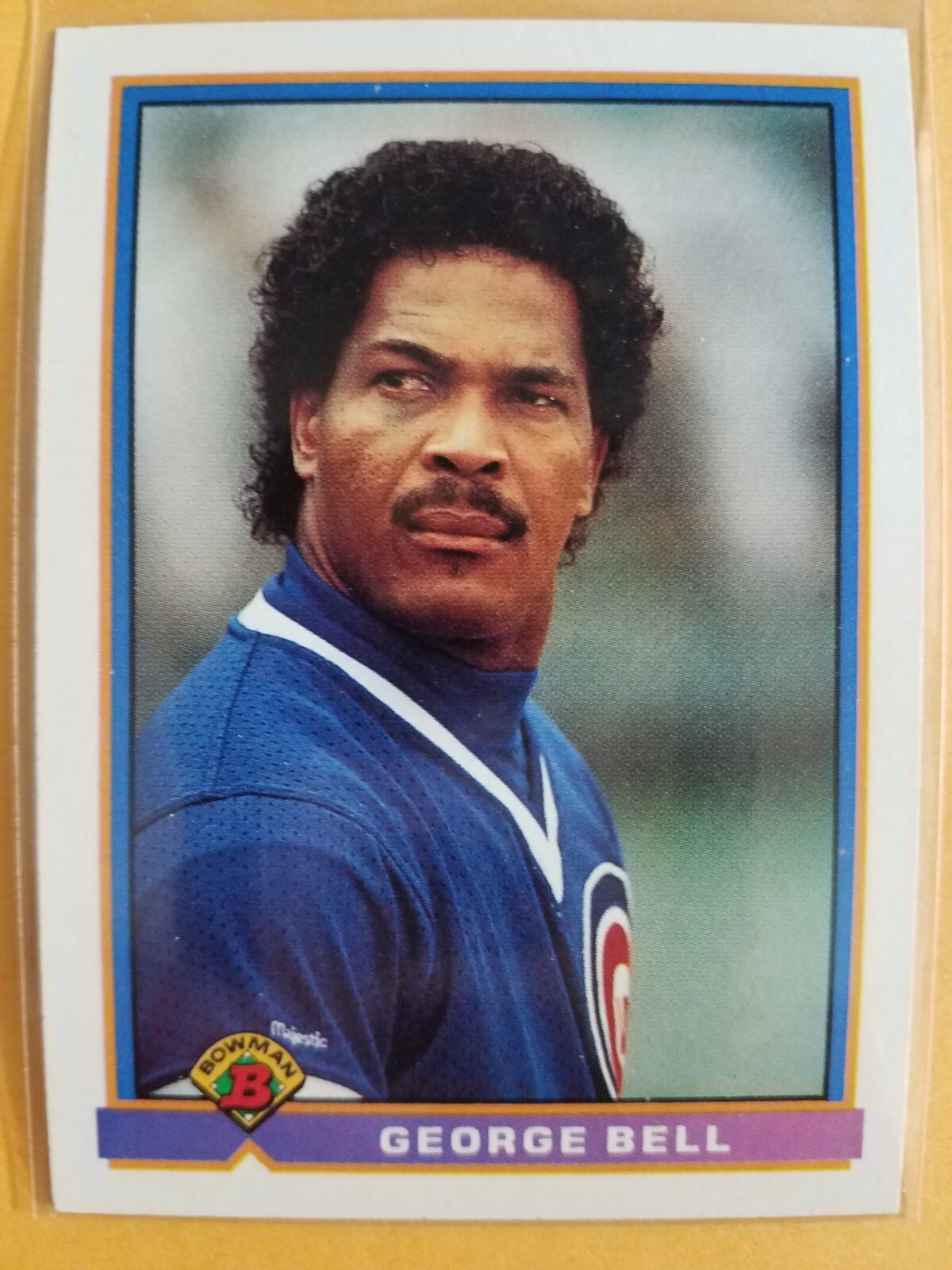 GEORGE BELL CHICAGO CUBS 1991 BOWMAN BASEBALL CARD #418 | eBay