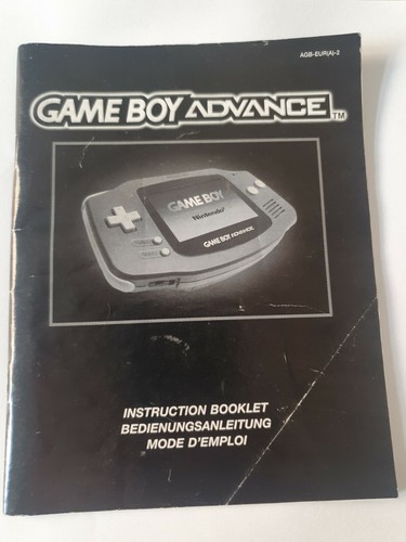 Gameboy Advance Game Boy instruction booklet 2001 | eBay