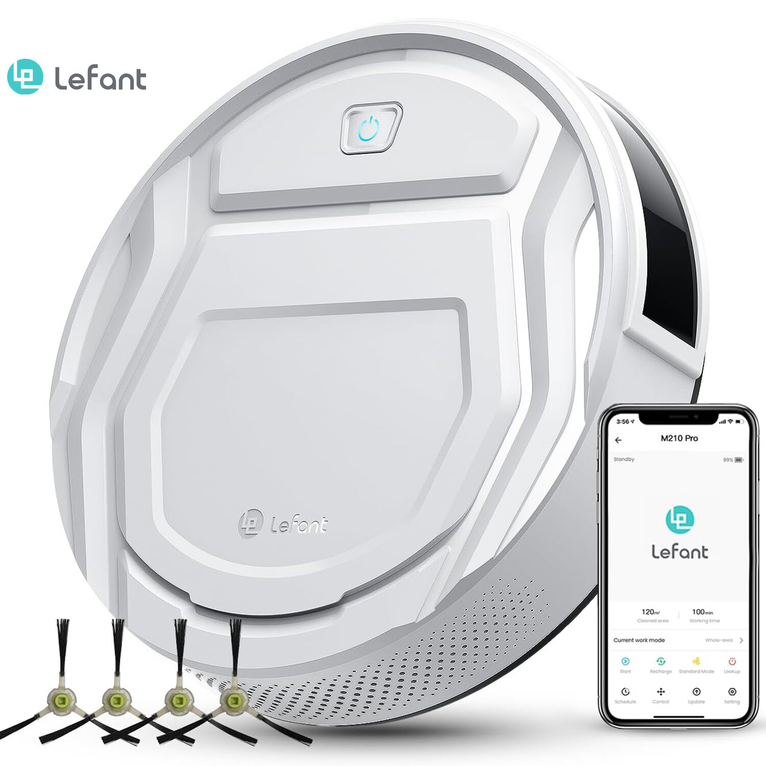 Lefant Robot Vacuum Cleaner Self-Charging Automatic Sweeper App/Remote ...