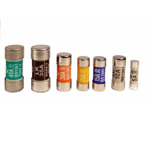 Consumer Unit Fuses 5A 10A 15A 20A 30A 35A & 45A BS1361 / BS88 Fuse ...