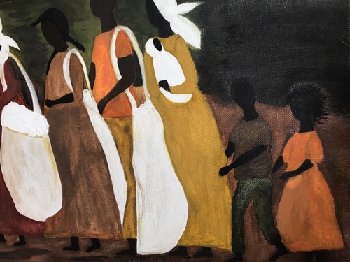 RARE Iconic Mary Whitfield African American Negro Folk Art Painting ...